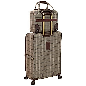 London Fog Brentwood II 4 Piece Set (with Under The Seat Bag), Cappuccino