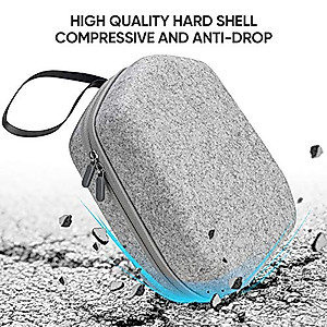 SARLAR Hard Carrying Case Compatible with Oculus Quest 2 Basic/Elite Version VR Gaming Headset and Touch Controllers Accessories, Suitable for Travel and Home Storage