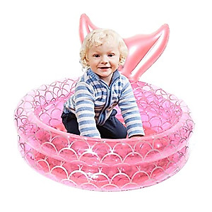 Inflatable Swimming Pool - Kiddie Swimming Pool Blow Up Round Baby Padding Pool,Perfect for Outside and Indoor, Toddler Pool Ball Pit/Fishing/Toys Play Center for Garden Caneem