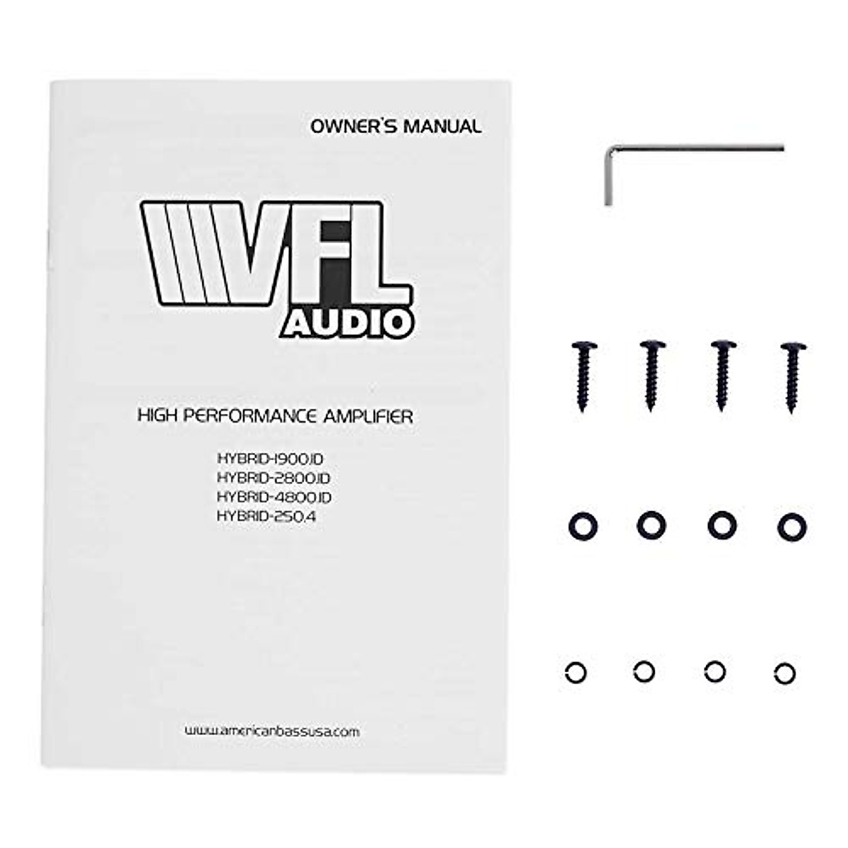 American Bass VFLHYBRID2504 Vfl Hybrid Amplifier 1000 Watts 4 Channel