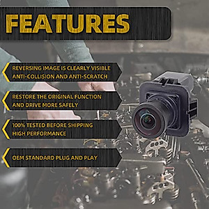 Dasbecan Rear View Backup Camera Compatible with Ford F250 F350 F450 F550 Super Duty 2013 2014 Replaces EC3Z-19G490-B Parking Assist Camera