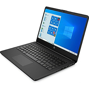 HP Stream 14" HD Touchscreen, Intel Celeron Dual-Core Processor, 4GB DDR4 Memory,192GB Storage (64GB eMMC+128GB Card),WiFi,Webcam,Bluetooth,1-Year Microsoft 365, Windows 10 S, Jet Black|TGCD Bundle