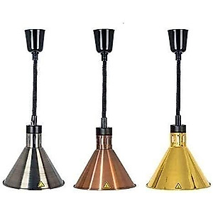 Heating Lamp for Food Warmer Commercial Buffet Food Heating lamp, 270mm Single-Head Hanging Food Heating lamp Food Heater Retractable Food Heating lamp 110V / 220V