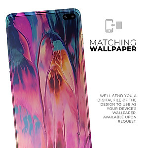 DesignSkinz Blurred Abstract Flow V24 Protective Vinyl Decal Wrap Skin Cover Compatible with The Samsung Galaxy S20 (Screen Trim & Back Glass Skin)