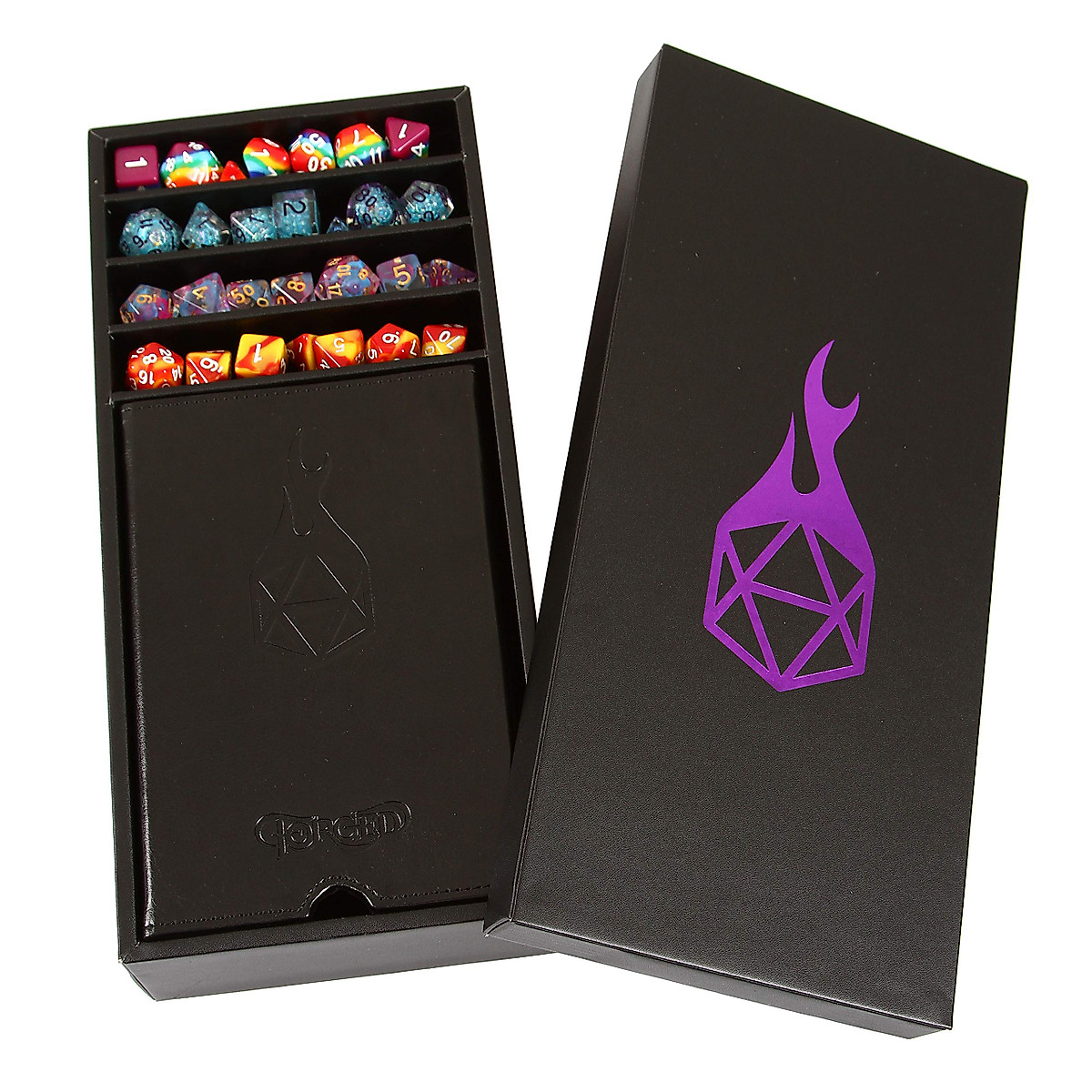 Forged Dice Co. Citadel Dice Tray and Dice Tower - DnD Dice Tray, Dice Box Storage for Dice and Removable Dice Tower - 3 in 1 Dice Rolling Tray, Storage and Tower - Perfect for RPG and Tabletop Gaming