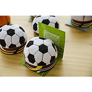 Tennis Soccer Towel 100% Cotton (2-Piece) Kids Washcloth Handtowel Decoration Gift 13 x 13.8 inch
