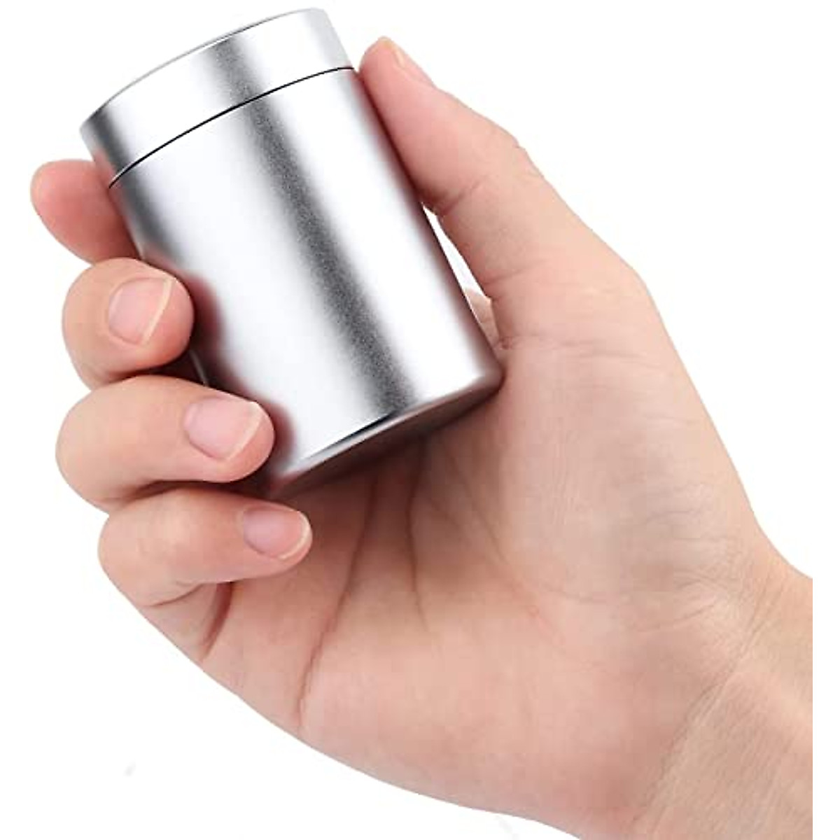 OZCHIN Aluminum Storage Jar Portable Airtight Smell Proof Container Bottle Multipurpose Storage Container for Spices, Coffee & Teas