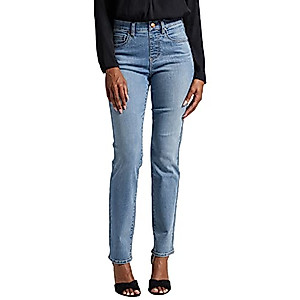JAG Jeans Women's Valentina Pull-On Straight Jean, Beachside, 12