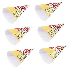 50pcs Popcorn Triangle Paper Bags Cone Shaped Treat Bags Striped Mini Bags Mini Snacks Snack Holder Bag Snacks for Kids Baby Shower Decorations Food Supplies Child