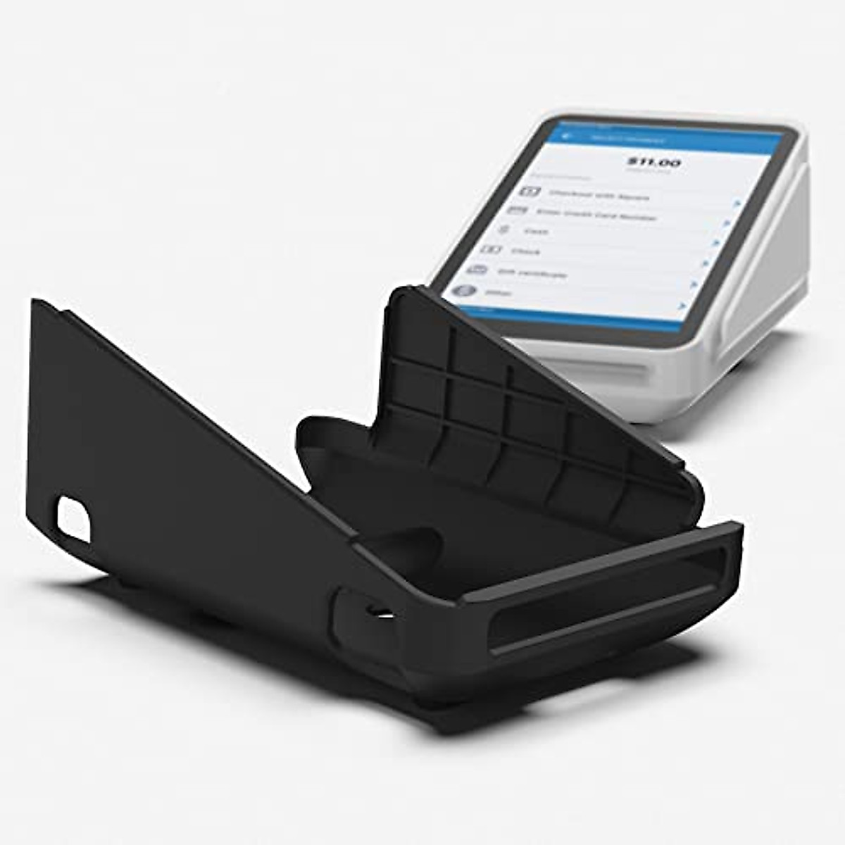Protective Case and Screen Protector for Square Terminal Card Reader - Rubberized Hard Casing with Non-Slip Base and Tempered Glass (by Encased Products)