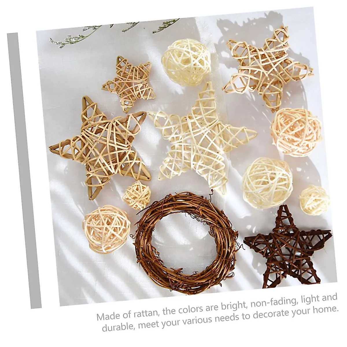 NOLITOY 9 Pcs Coffee Table Dining Table Rattan