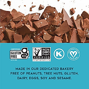 88 Acres Granola Bars | Dark Chocolate Sea Salt | Gluten Free, Nut-Free Oat and Seed Snack Bar | Vegan & Non GMO | 12 Pack