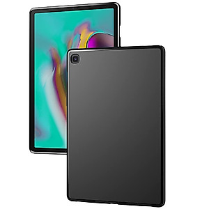 Puxicu Case for Galaxy Tab S5e 10.5 2019 Case, Slim Design Matte TPU Rubber Soft Skin Silicone Protective Cover for Samsung Galaxy Tab S5E 10.5 Inch Model SM-T720/T725/T727 2019 Release Tablet - Black