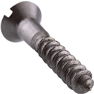Steel Flat Countersunk Head Slot Drive Wood Screws (25, #8 x 5/8")