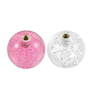 Tool parts M6 Joystick Head Rocker Ball Top Handle Arcade Game Replacement Pink/Clear