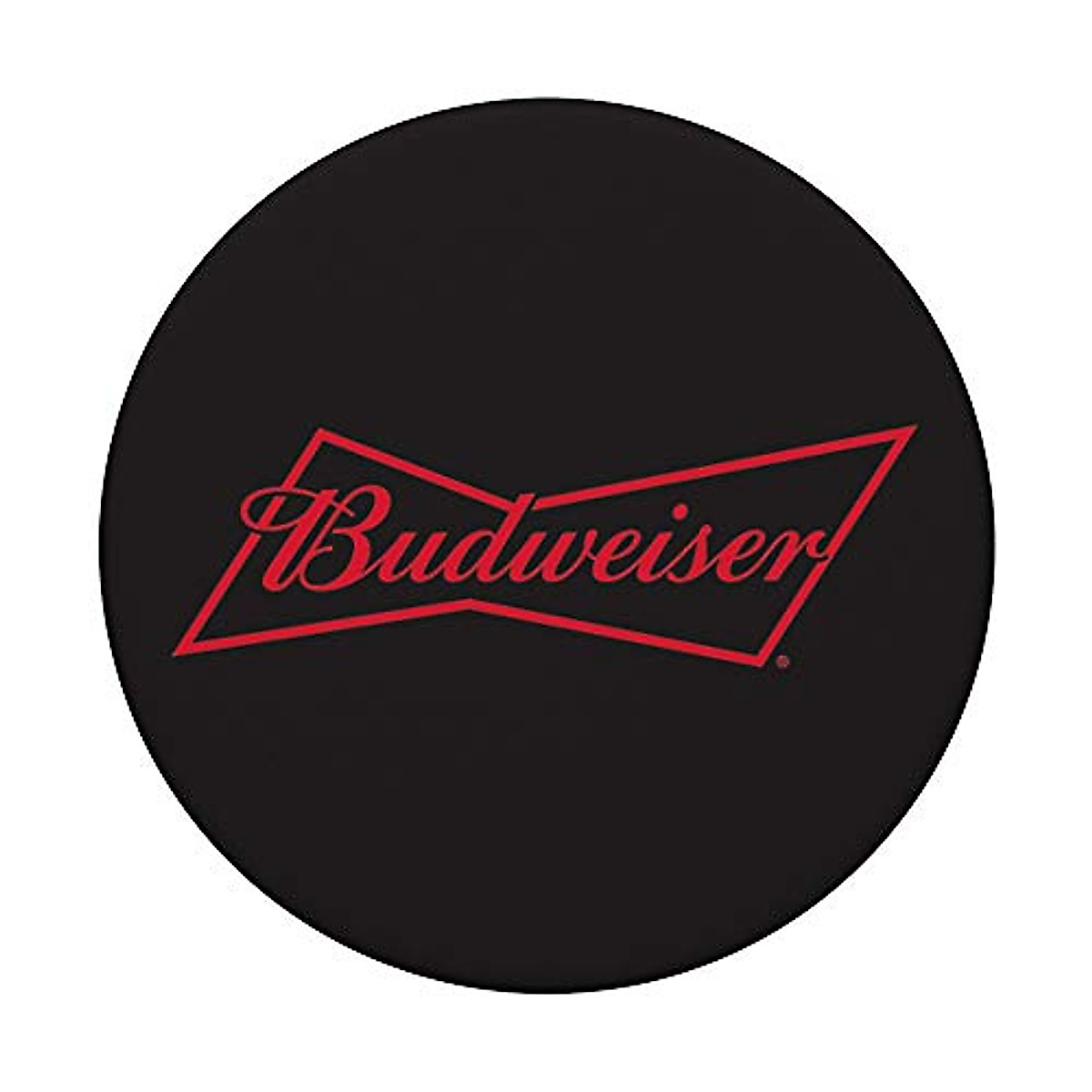 Budweiser Black PopSockets Stand for Smartphones & Tablets PopSockets PopGrip: Swappable Grip for Phones & Tablets