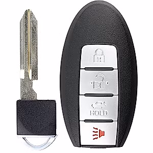 Fusedauto Replacement Smart Key Keyless Entry Remote compatible 2007-2012 Nissan Altima, 2009-2012 Maxima smart remote key fob - New kr55wk48903 (TRANSPONDER INCLUDED)