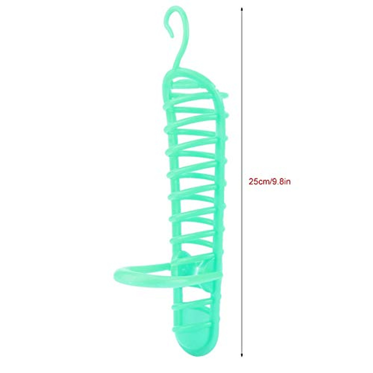 Zerodis Pet Bird Feeder Perch Stand Holder Basket Plastic Food Fruit Feeding r for Bird (Green)