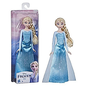 Frozen Disney's Shimmer Elsa Fashion Doll, Skirt, Shoes, and Long Blonde Hair, Toy for Kids 3 Years Old and Up