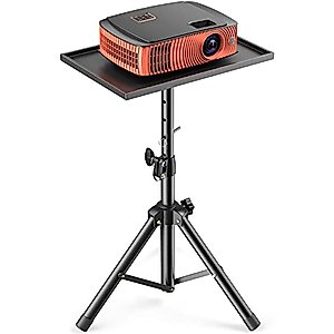 Amada Projector Tripod Stand, Foldable Laptop Tripod, Multifunctional DJ Racks/Projector Stand with Adjustable Height, Perfect for Office, Home, Stage or Studio-AMPS01