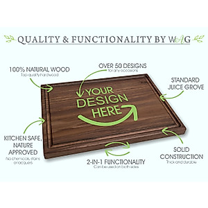 Personalized Cutting Boards, Custom Wedding, Anniversary or Housewarming Gift Idea, Wood Engraved Charcuterie Board for Couples, Monogram Initial Design 055