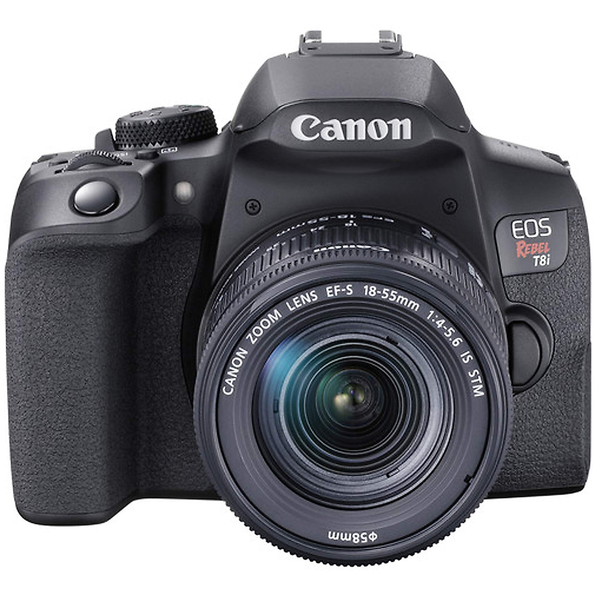 Canon EOS Rebel T8i / 850D DSLR Camera with EF-S 18-55mm f/4-5.6 is STM Lens + 32GB Memory Card + Tripod + Case + Cleaning Kit & More