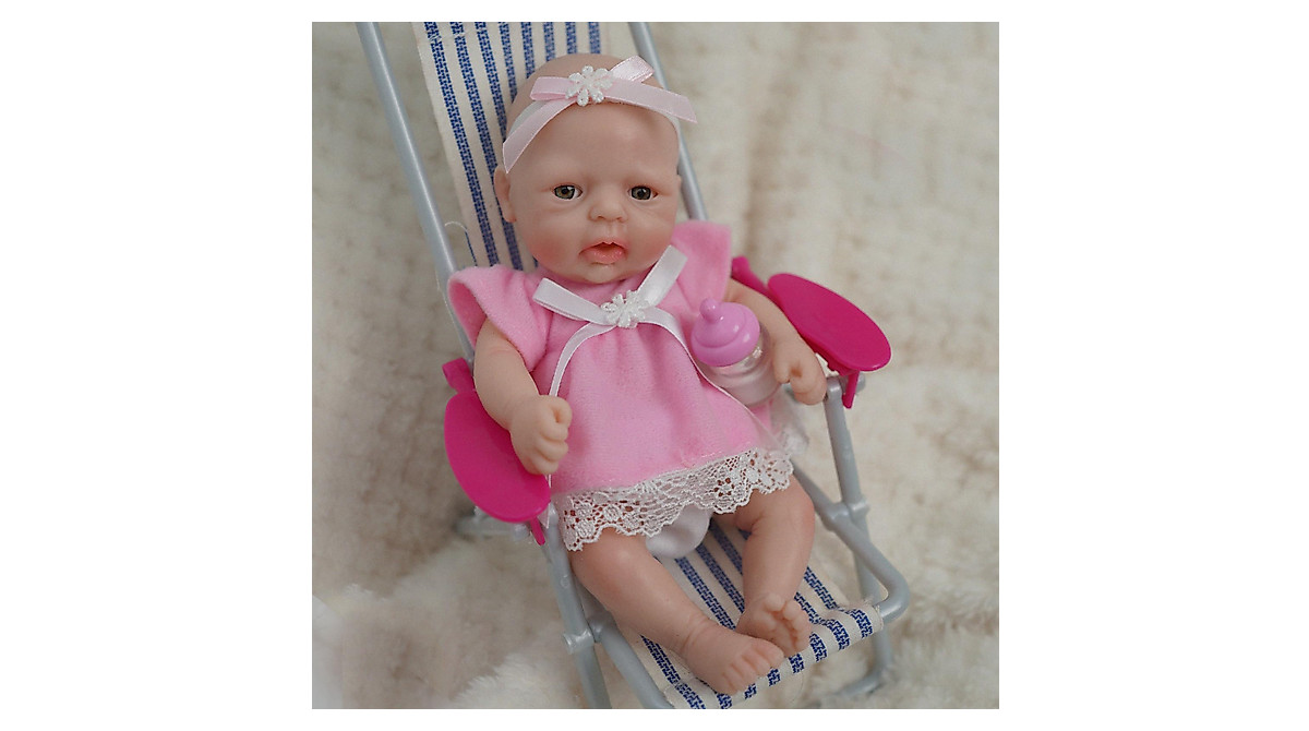 Mire & Mire 7" Silicone Baby Doll - Lifelike Mini Reborn