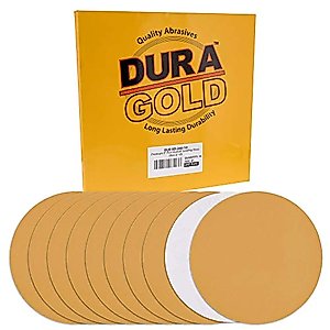Dura-Gold Premium 9" Drywall Sanding Discs - 240 Grit (Box of 10) - Sandpaper Discs with PSA Self Adhesive Stickyback, High-Performance Fast Cutting Aluminum Oxide Abrasive - For Drywall Power Sander