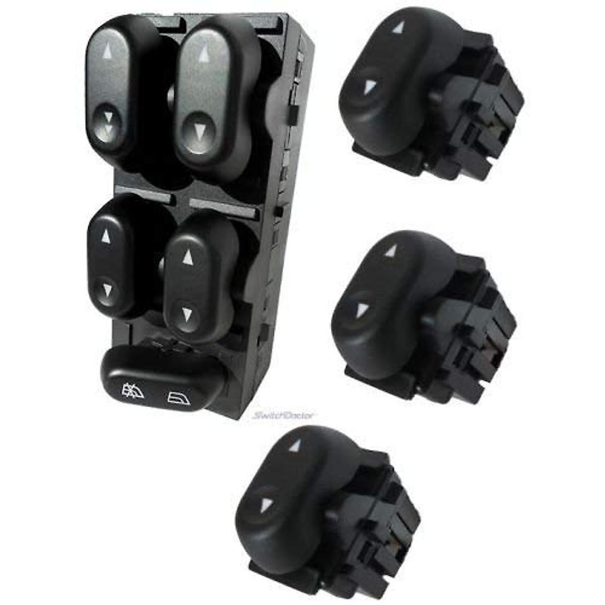 SWITCHDOCTOR Window Master Switch Set for 2004-2008 Ford F-150 (4 Piece Set)