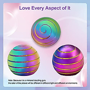 Desk Toys, Kinetic Ball Spinner, Desk Novelty Items, Desk Toys for Office Gifts, Full Body Optical Illusion Spinner Ball, Desk TOU,Gifts for Men,Women,Kids 1.5”Size