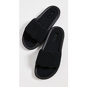 APL: Athletic Propulsion Labs Women's ZigZag Slides, Black, 9 Medium US