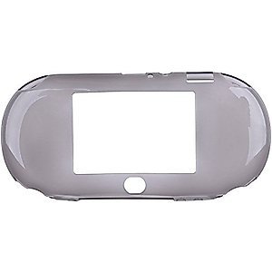 TPU Protective Silicone Case Skin Cover Shell for Playstation PS Vita 2000 PSV 2000 (Clear Black)