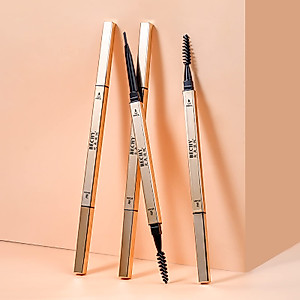 Eyebrow Pencil,Waterproof Long-Lasting Microblading Ash Brown Brow Pencil,Natural Eyebrow Makeup Ultra Slim Defining Eyebrow Pencils