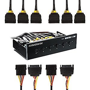 Kingwin Hard Drive Power Switch Module for 2.5 inch/3.5 inch SATA HDD/SSD. Optimized for SSD, Power On or Off HDDs as Wish, Controls up to Six HDDs, and Provide Longevity to Your Hard Drives