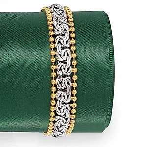 Ross-Simons Byzantine Beaded-Edge Bracelet