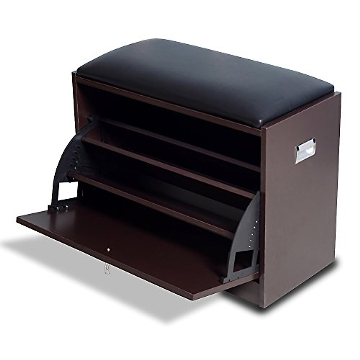 Aottop Premium Shoe Cabinet and Seat - Elegant Design, MDF Wood, and Foam Cushion for Comfortable and Convenient Shoe Storage - Perfect for Your Home Décor.