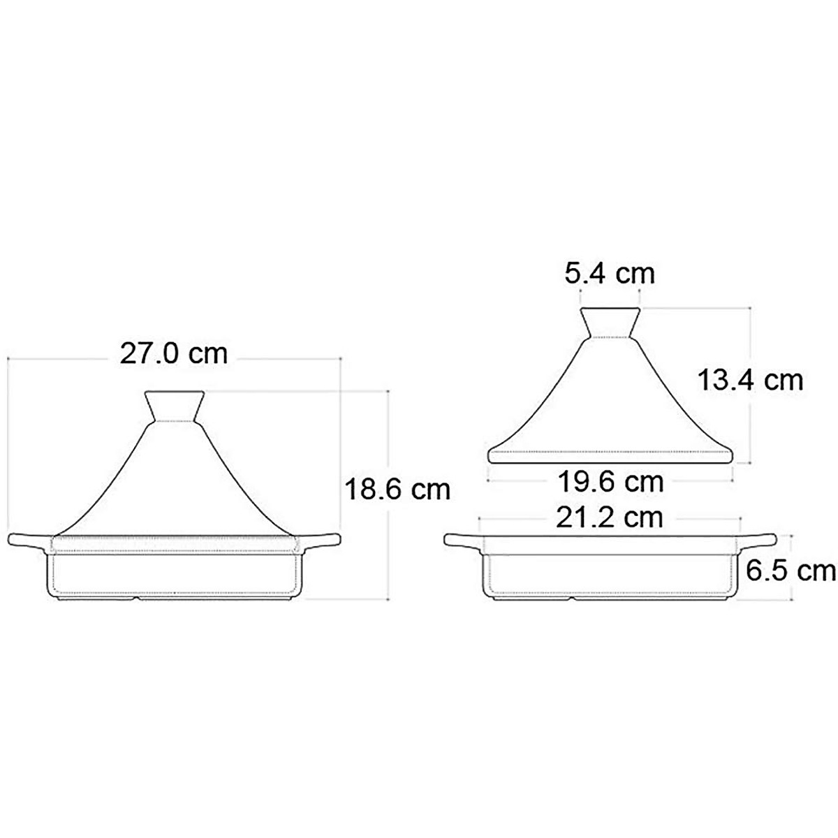 Ceramic Casserole Steamer Braiser Pan Healthy Pot Earthen Pot for Braising Slow Cooking Moroccan Tajine Pot (Orange 1.3Quart)