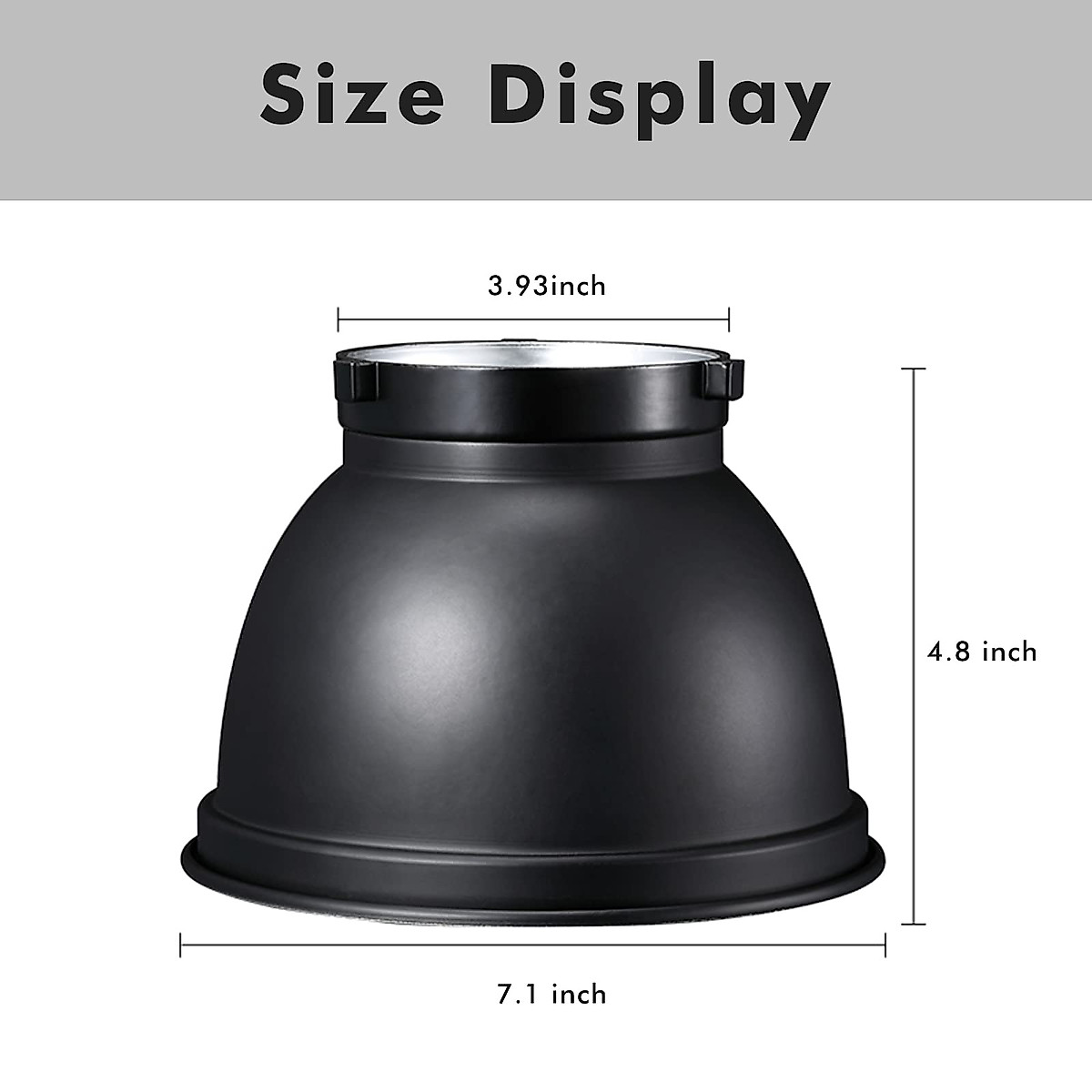 Godox Reflector Bowens Mount Reflector AD-R6 7" Light Modifier - Versatile for AD600, AD400Pro, MS200, MS300, SK400II, SK300II, SL60W, VL150, SL150W, and More