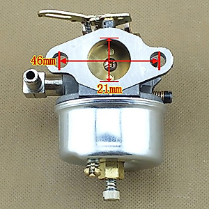 Yingshop Carburetor with Mount Gasket Fuel Filte Primer Bulb Fuel Line Compatible for Tecumseh 632113 632113A HS40 HSSK40 Carb