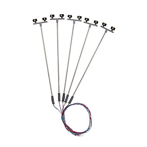 BESSTUUP 20Pcs 1:87 Model Miniature Garden Train Lights HO Scale Accessory 12cm