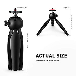 Mini Projector Tripod - YOTON Tripod for Mini Portable Projector, Projector Stand with 360° Metal Rotatable Ball Head for Camera, Mini Projector, Webcam