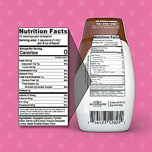 SweetLeaf Sweet Drops Liquid Stevia Sweetener, Chocolate, 1.7 Ounce