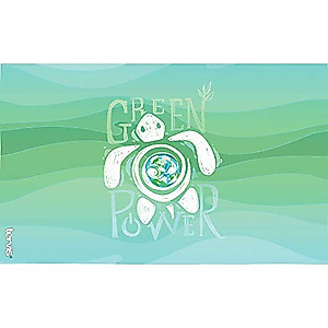 Tervis Turtle Insulated Tumbler with Wrap and Lime Green Lid, 10oz Wavy, Clear