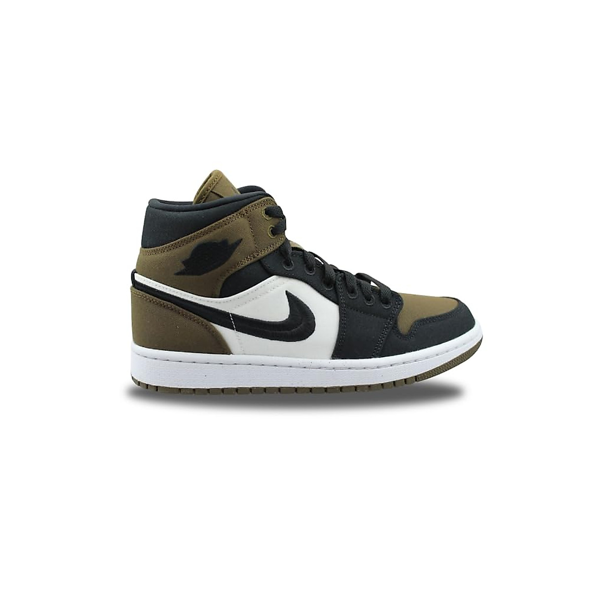 Nike Jordan Womens WMNS Air 1 Mid SE DV0427 301 Olive Toe - Size 8.5W Light Olive/Sail/White/Black