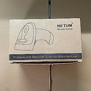 NETUM USB Laser Barcode Scanner, Handheld 1D Wired Bar Code Scanner Scanning UPC EAN Reader Gun Retails for Supermarket, Convenience Store, Warehouse - NT-M1