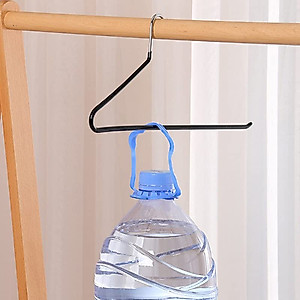 IULJH Metal Opening Seamless Hanger Household Bold Thickening Trousers Rack Z-Shaped Trousers Rack Household Storage Supplies