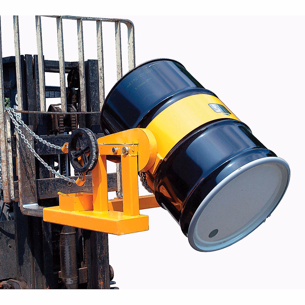 Global Industrial 1500 Lb. Capacity Forklift Tilting Drum Dumper