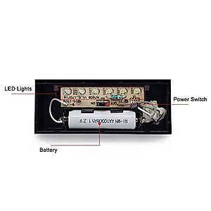 LED Solar House Number Light, Garden Numbers Solar Powered Address Sign LED Illuminated Outdoor Plaques and Wall Art Lighted Up for Home Yard Street (Digit 6)