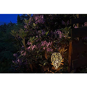 AceGizmo [2 Pack] Hanging Solar Lantern. Metal Lamp is Waterproof for Outdoor Hanging Decor. LED Solar Light