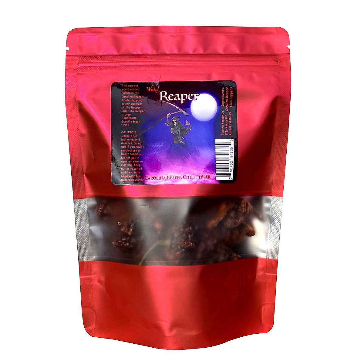 Wicked Reaper Wicked Tickle Carolina Reaper Chili Peppers World's Hottest Dried Spice 10 Pack +2 Free